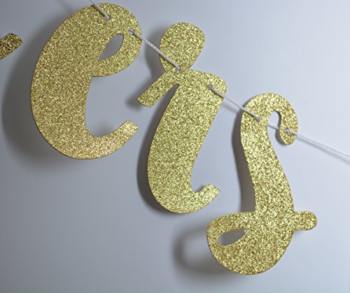 Cheers to 80 Years Banner - Happy 80th Birthday Party Decorations - 80th Wedding Anniversary Decorations-Gold