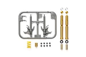 tamiya 12684 – 1:12 fork set yamaha yzf-r1m 14133, model building, plastic kit, hobby, crafts, gluing, model kit, model, assembly