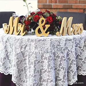 SCHOLMART Mr & Mrs Signs Wedding Wooden Champagne Gold, Table Decorations Wooden, Freestanding Letters for Photo Props, Rustic Wedding Decoration, Anniversary Wedding Shower Gift (Champagne Gold)