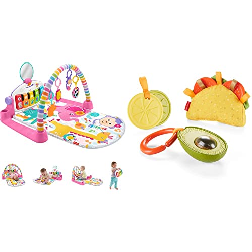 Fisher-Price Deluxe Kick & Play Piano Gym, Pink Fisher-Price Taco Tuesday Gift Set