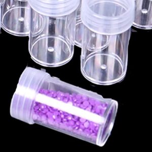 Transparent Diamond Painting Storage Containers, 30/60/90/120 Bottles Small Jewelry DIY Container Bottles for Beads