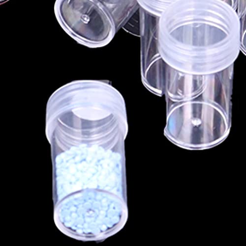 Transparent Diamond Painting Storage Containers, 30/60/90/120 Bottles Small Jewelry DIY Container Bottles for Beads