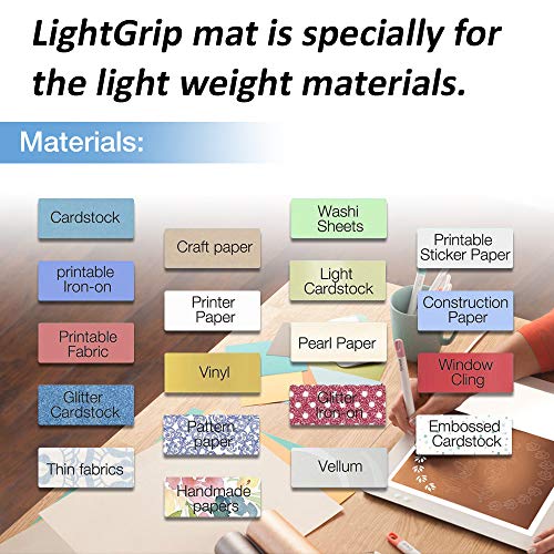 DOOHALO Cutting Mat for Cricut Maker and Cricut Explore Air2/One Smart Cutting Machine Expression 12 X 12 inch 3 Pack Replacement Variety Adhesive Vinyl Mats Lightgrip Standardgrip Stronggrip