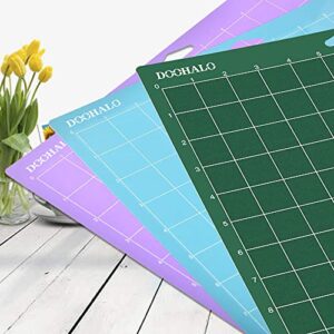 DOOHALO Cutting Mat for Cricut Maker and Cricut Explore Air2/One Smart Cutting Machine Expression 12 X 12 inch 3 Pack Replacement Variety Adhesive Vinyl Mats Lightgrip Standardgrip Stronggrip