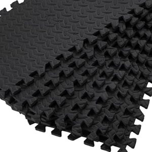 64 pcs baby play mat interlocking toddler foam mats puzzle playmat for babies square foam floor mat for gym, nursery, playroom (black)