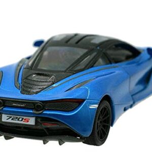 Kinsmart McLaren 720s Blue 1:36 DieCast Model Toy Car Collectible Hobby Super Sport Car Collection