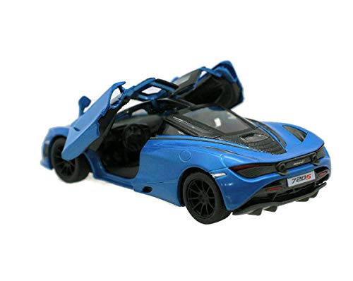 Kinsmart McLaren 720s Blue 1:36 DieCast Model Toy Car Collectible Hobby Super Sport Car Collection