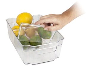 dial industries, inc b664fn food storage tray, 7″ x 10.75″ x 3.75″, clear