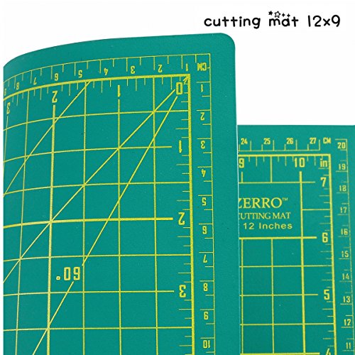 ZERRO Cutting Mat,Self Healing Rotary Mat Professional Double-Sided Thick Non-Slip Mat 12" x 9" for Quilting Sewing Crafts Projects (A4)