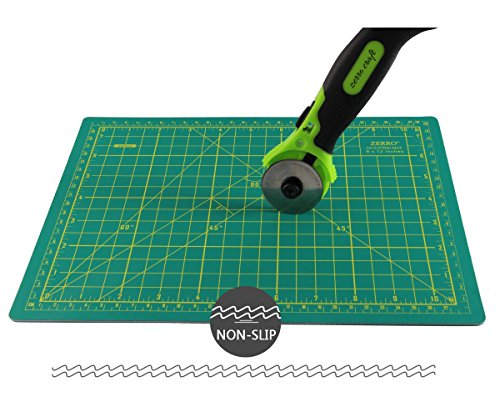 ZERRO Cutting Mat,Self Healing Rotary Mat Professional Double-Sided Thick Non-Slip Mat 12" x 9" for Quilting Sewing Crafts Projects (A4)