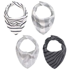 The Peanutshell Bandana Drool Bibs for Baby Boys or Girls - 8 Pack Set for Feeding, Teething, Drooling