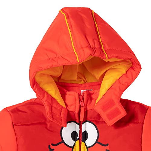 Sesame Street Elmo Infant Baby Boys Zip Up Fashion Winter Coat Puffer Jacket Red 24 Months