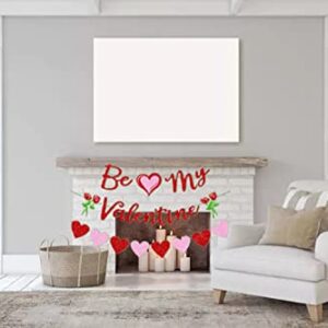 YATG Valentines Day Banner,Valentines Day Decorations,Heart Decorations,Decoration for Weddings and Engagement Parties Valentine’s Day Banners for Family, Wedding, Classroom, Party(3PCS)