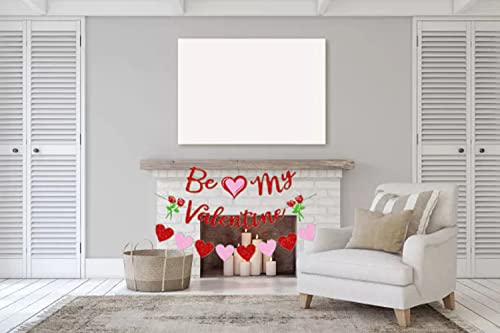 YATG Valentines Day Banner,Valentines Day Decorations,Heart Decorations,Decoration for Weddings and Engagement Parties Valentine’s Day Banners for Family, Wedding, Classroom, Party(3PCS)