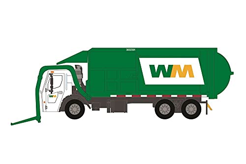 Waste Management 2020 Mack LR Refuse Garbage Truck, White and Green - Greenlight 45120C/48 - 1/64 Scale Diecast Model Toy Car