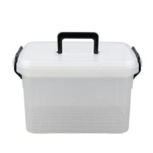 pekky plastic first-aid kit box, small handle storage box for family medicine