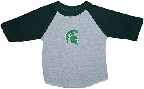 Michigan State University MSU Spartans Baby and Toddler 2-Tone Raglan Baseball Shirt