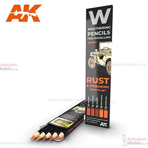 AKI Weathering Pencil Set - Rust and Streaking