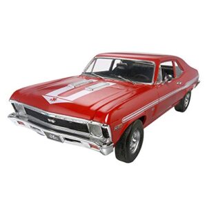 revell 85-4423 ’69 chevy nova yenko model car kit 1:25 scale 111-piece skill level 5 plastic model building kit, red