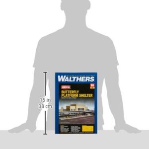 Walthers Cornerstone Series Kit HO Scale Butterfly-Style Station Platform Shelters