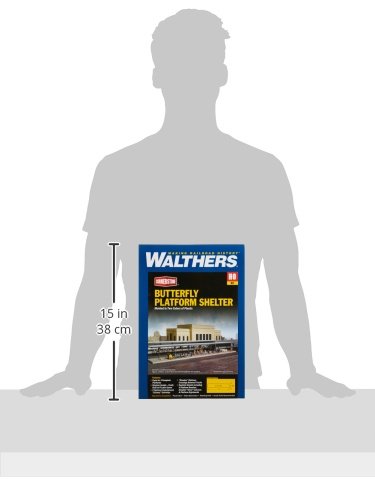 Walthers Cornerstone Series Kit HO Scale Butterfly-Style Station Platform Shelters