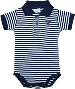 creative knitwear yale bulldogs newborn striped polo bodysuit