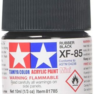 Tamiya Acrylic Mini XF-85 Rubber Black - 10 ml (1/3 oz)