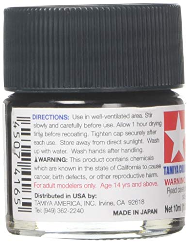 Tamiya Acrylic Mini XF-85 Rubber Black - 10 ml (1/3 oz)