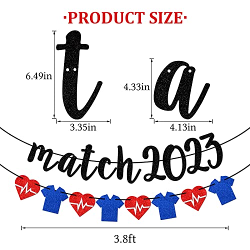 Match 2023 Banner, Glitter Med School Matching Banner, Doctor Match Day Party Decorations