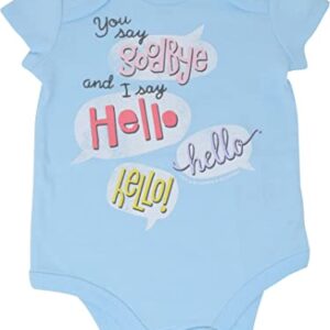 Lyrics by Lennon and McCartney Lennon & McCartney Infant Baby Girls 5 Pack Bodysuits MulticoloRed 12 Months