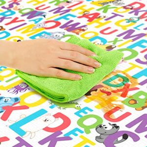 Alphabet Fun - Gelli Mat - Luxury Foam Baby Play Mat - Extra Large - Double Sided Print - Water-Resistant, Non-Toxic, Hypoallergenic - Use in Play Pen, or as Playmat, Yoga Mat, Tummy Time