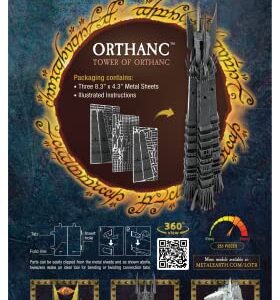 Metal Earth Premium Series Lord of The Rings Orthanc 3D Metal Model Kit Fascinations