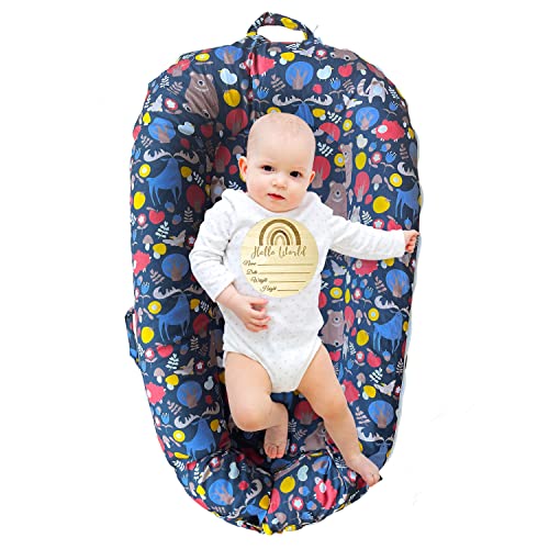 Sweety Baby Newborn Lounger Cover for DockATot Deluxe, Infant Lounger Baby Nest Cover for Dock A Tot, Jungle