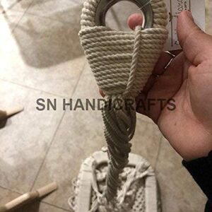 Handmade Macrame Baby Swing Natural Rope Hammock for Baby Macrame Swing Chair for Baby