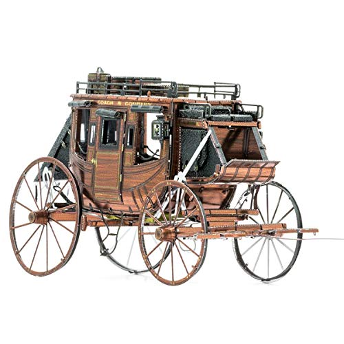 Fascinations Metal Earth Wild West Stagecoach 3D Metal Model Kit