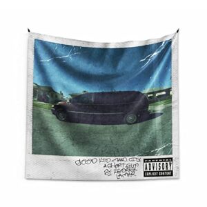 tiango kendrick lamar “good kid, m.a.a.d city (deluxe)” art music album hanging flag banner, 3x3ft