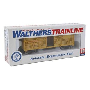 Walthers Trainline HO Scale Model 40' Stock Car with Metal Wheels Union Pacific