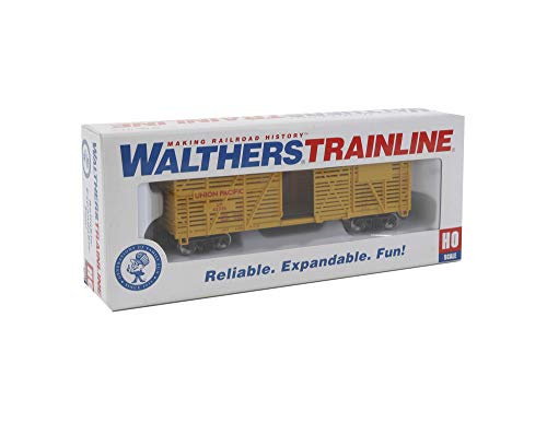 Walthers Trainline HO Scale Model 40' Stock Car with Metal Wheels Union Pacific