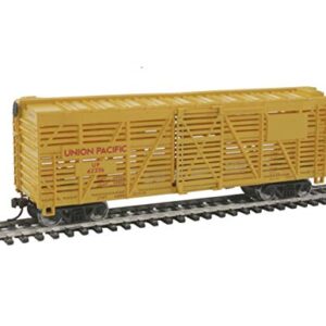 Walthers Trainline HO Scale Model 40' Stock Car with Metal Wheels Union Pacific