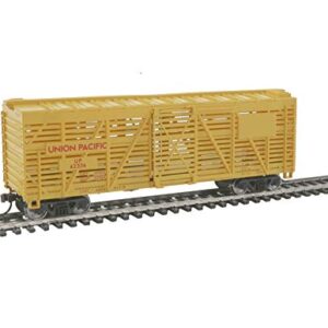 Walthers Trainline HO Scale Model 40' Stock Car with Metal Wheels Union Pacific