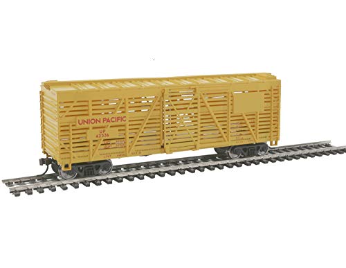 Walthers Trainline HO Scale Model 40' Stock Car with Metal Wheels Union Pacific