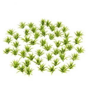 yetaha 50pcs green shrubs bush model, aritificial plants, railway wargame park diorama scenery ho 3.5cm, architecture model railroad scenery