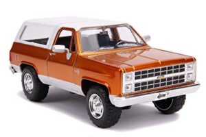 jada toys just trucks 1:24 1980 chevrolet blazer k5 die-cast car copper, toys for kids and adults