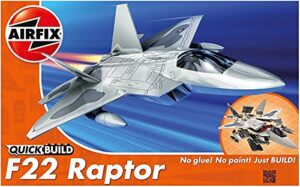 airfix quickbuild lockheed martin raptor airplane, multi