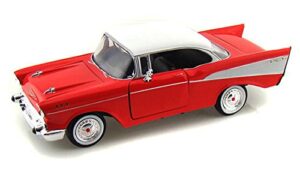 motormax 73228 1957 57 chevy bel air hard top 1/24 diecast red,#g14e6ge4r-ge 4-tew6w207215