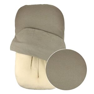 noominest baby lounger cover only | 100% waffle cotton (soft fawn)