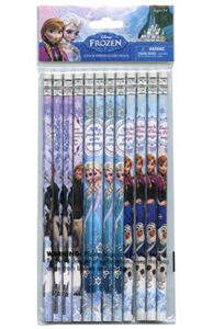 disney frozen wooden pencils set (12 pack)