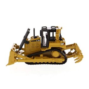 1:64 Scale Caterpillar D6R Track-Type Tractor - Construction Metal Series by Diecast Masters - 85691 - Poseable Giant Ripper and Free-Rolling, Segmented PVC Tracks - Diecast Metal with Plastic Parts