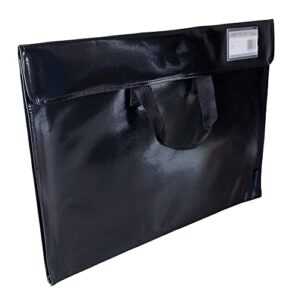 itoya art profolio brand art envelopes, 17.5×22.5″, stitching and a durable handle, color: black.