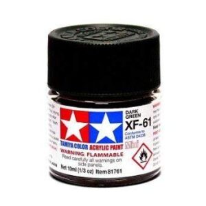 TAMIYA 81761 Acrylic Mini XF61 Dark Green 1/3 oz